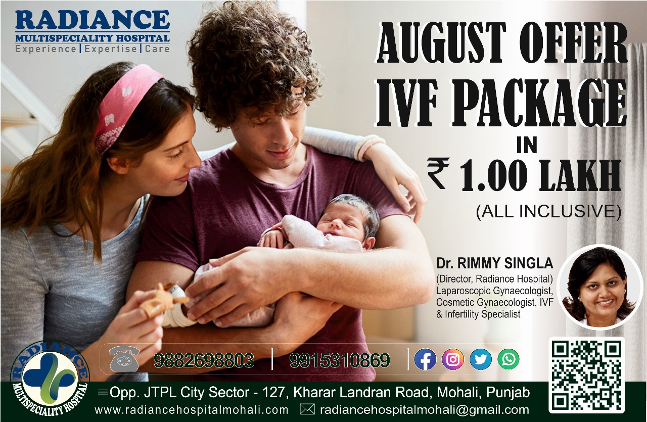 Radiance Hospital August month Discounted IVF Package
